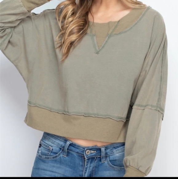 Mür Mür | Tops | Lightweight Raw Edge Top | Poshmark